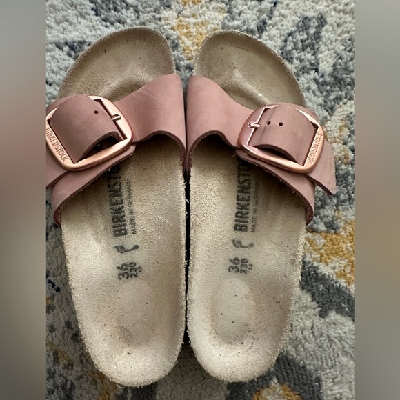 Birkenstock | Shoes | Birkenstock Big Buckle Madrid Size 36 Euc | Poshmark